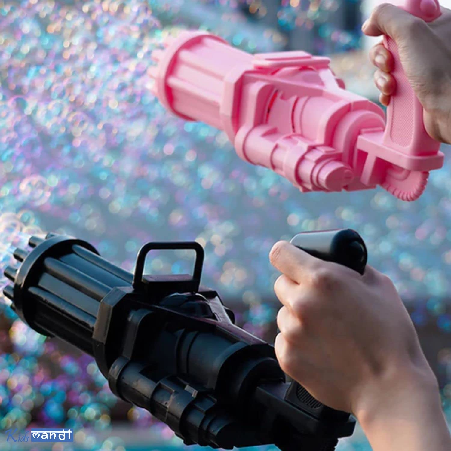 8-Hole Battery Operated Bubbles Gun for Kids - Kids Mandi